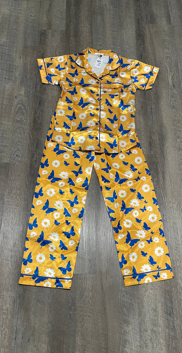 Rhoer Satin PJs Set – The Mays Brand, LLC